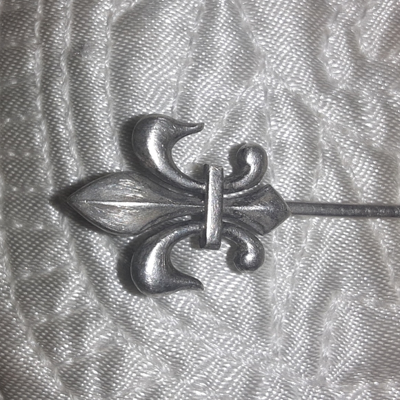 Vintage / Victorian | Jewelry | Victorian Antique Fleur De Lis Silver Stick Pin | Poshmark